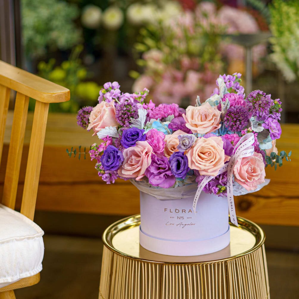 Floral N5 | NO.353 - PURPLE ROSES IN THE BOX